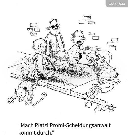 Cartoons und Karikaturen mit Promi-scheidung