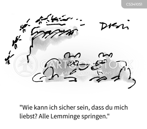 Cartoons und Karikaturen mit Lemminge