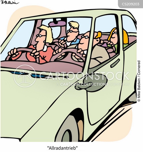 Cartoons und Karikaturen mit Rad