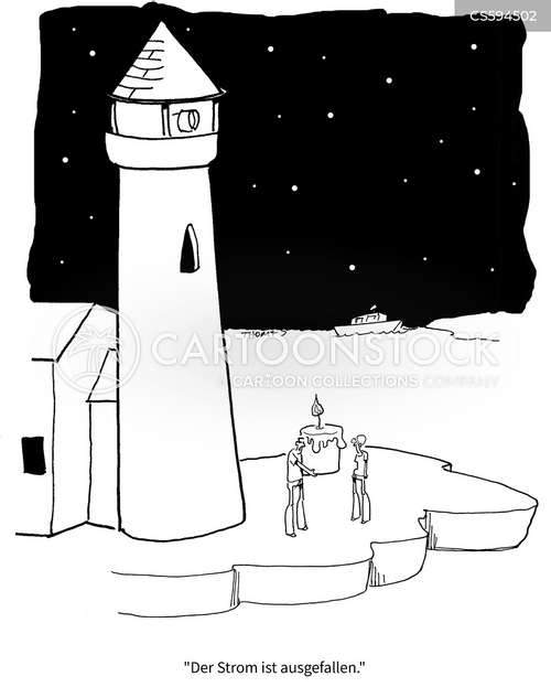 Cartoons und Karikaturen mit Strom