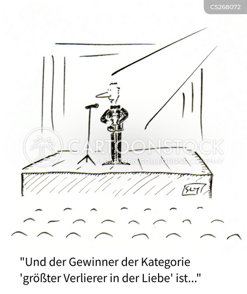 Cartoons und Karikaturen mit Verlierer