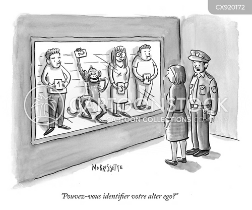 Dessins humoristique et caricaturés avec Carte D'identification
