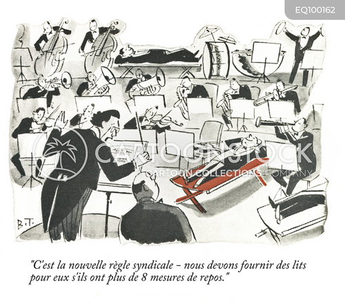 Dessins humoristique et caricaturés avec Réglementation Syndicale