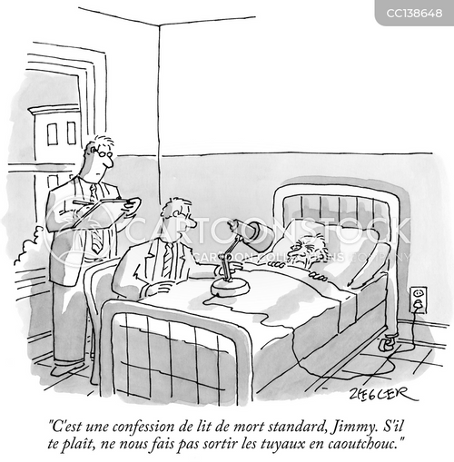 Dessins humoristique et caricaturés avec Confessant