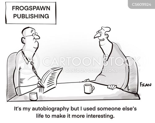 Autobiography Cartoons and Comics - funny pictures from CartoonStock