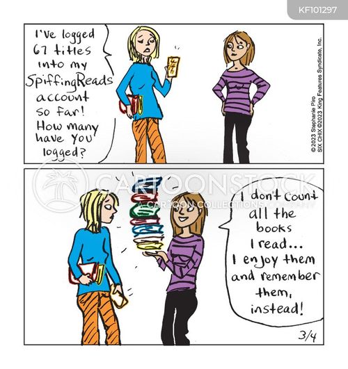 Book Obsession Cartoons and Comics - funny pictures from CartoonStock