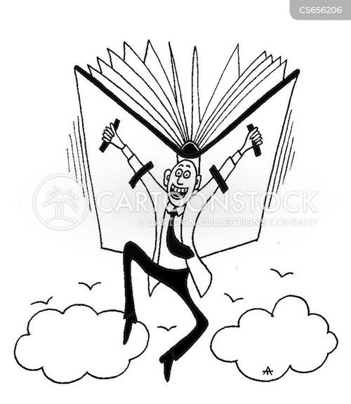 Flying Book Cartoons and Comics - funny pictures from CartoonStock