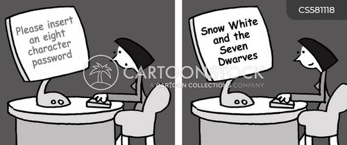 Strong Password Cartoons and Comics - funny pictures from CartoonStock