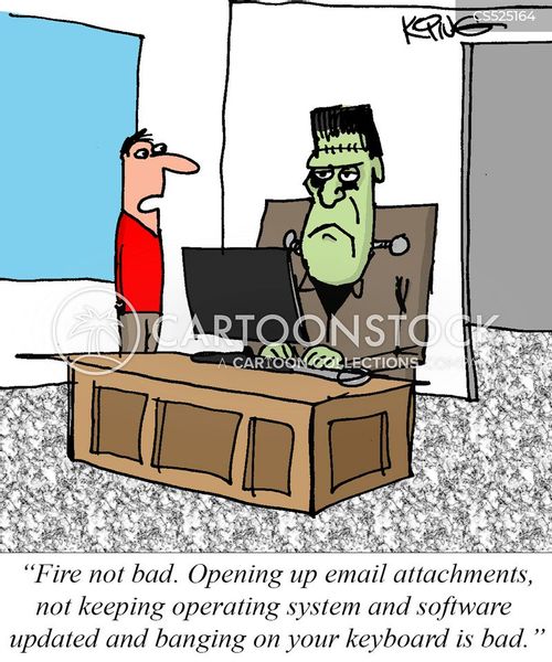 Email Attachment Cartoons and Comics - funny pictures from CartoonStock