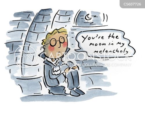 Moonlit Melancholy Cartoons and Comics - funny pictures from CartoonStock