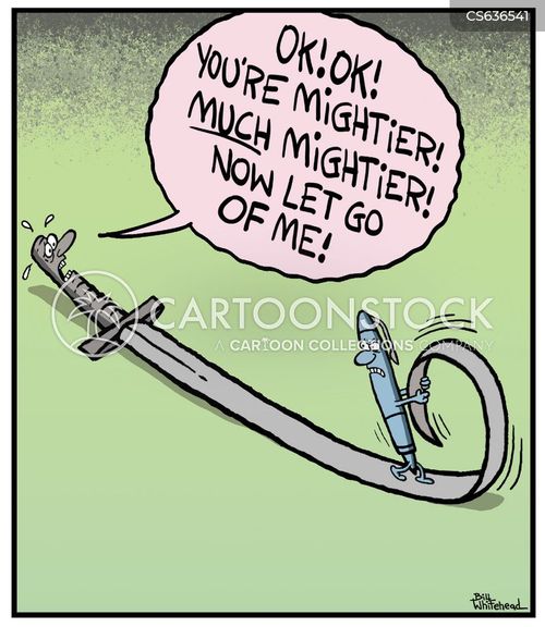 Bent Sword Cartoons and Comics - funny pictures from CartoonStock