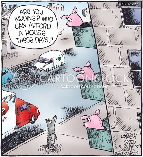 Housing Crisis Cartoons and Comics - funny pictures from CartoonStock