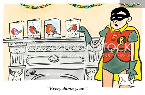 Superhero Duo Cartoons and Comics - funny pictures from CartoonStock