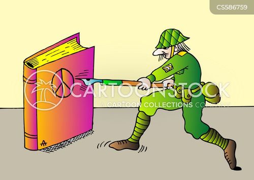Using A Book As A Weapon Cartoons and Comics - funny pictures from ...