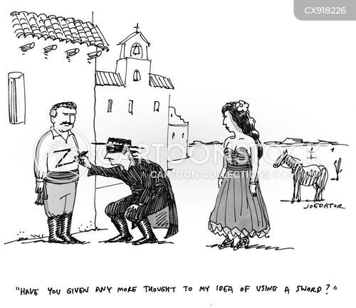 Zorro Cartoons and Comics - funny pictures from CartoonStock