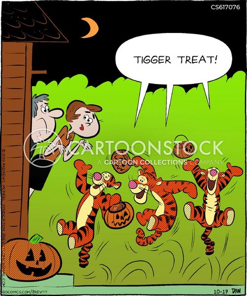 Bouncing Tigers Cartoons and Comics - funny pictures from CartoonStock