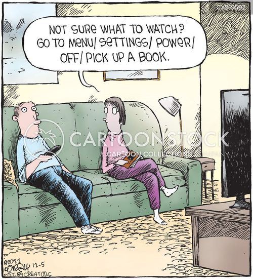 Kids Watching Tv Cartoons and Comics - funny pictures from CartoonStock