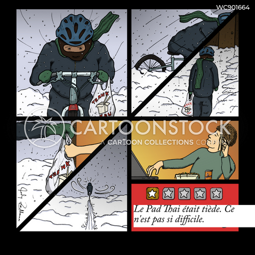 Dessins humoristique et caricaturés avec Attendre Une Livraison