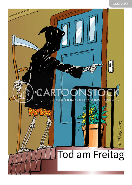 Cartoons und Karikaturen mit Tod