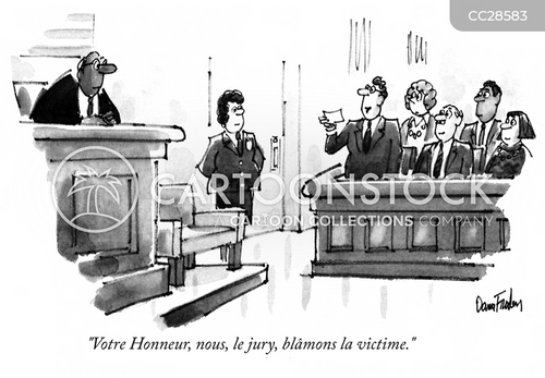 Dessins humoristique et caricaturés avec Le Jury