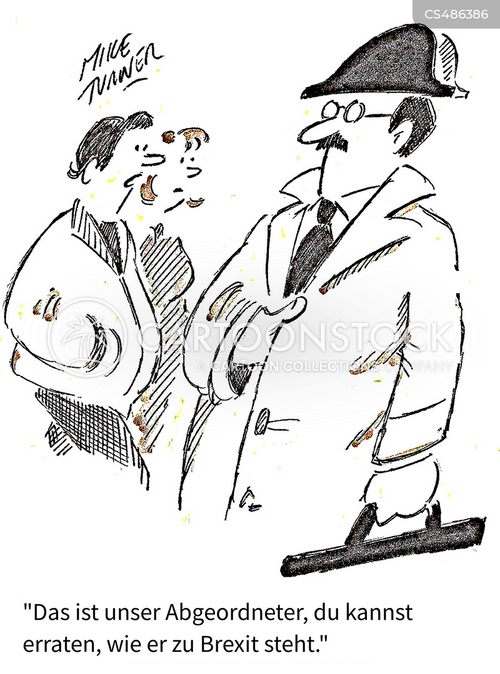 Cartoons und Karikaturen mit Brexit-debatte