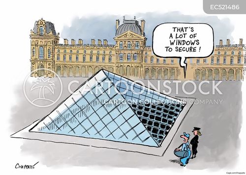 Louvre Theft Cartoons and Comics - funny pictures from CartoonStock