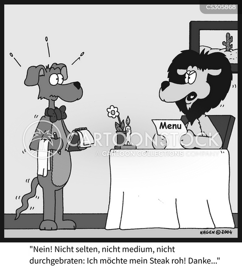 Cartoons und Karikaturen mit Well-done