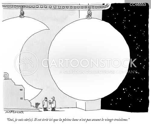 Dessins humoristique et caricaturés avec Cycle De La Lune