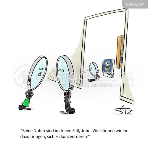 Cartoons und Karikaturen mit Noten