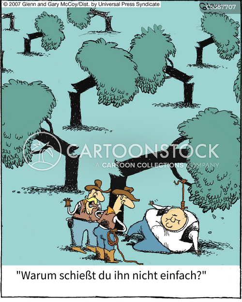Cartoons und Karikaturen mit Henker
