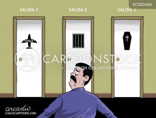 Maduro Exile Cartoons and Comics - funny pictures from CartoonStock