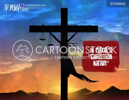 Crucifix Cartoons and Comics - funny pictures from CartoonStock