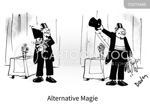 Cartoons und Karikaturen mit Alternative Magie