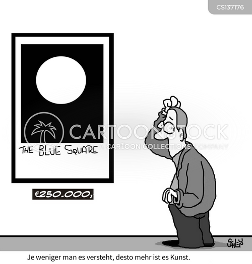 Cartoons und Karikaturen mit Das Schwarze Quadrat