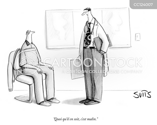 Dessins humoristique et caricaturés avec Diagnostics Du Cancer