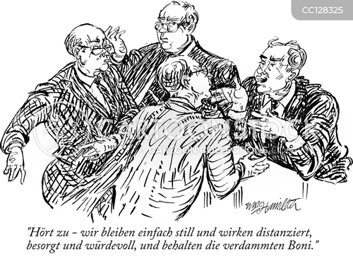 Cartoons und Karikaturen mit Private Equity