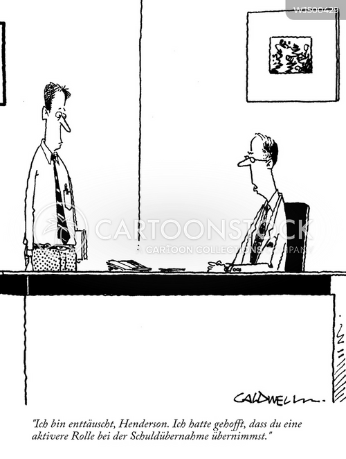 Cartoons und Karikaturen mit Schuldfrage