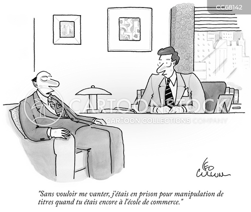 Dessins humoristique et caricaturés avec Courtiers En Actions