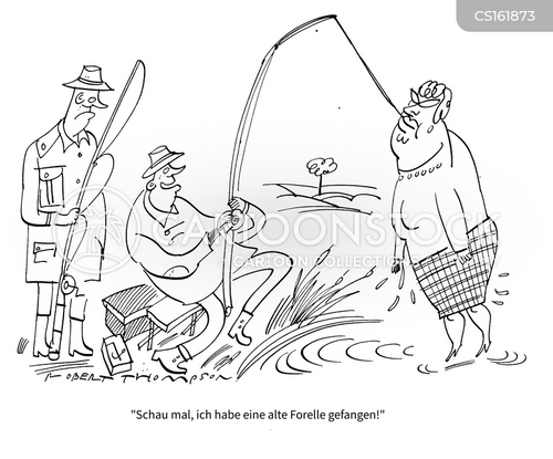 Alter Fischer Cartoon