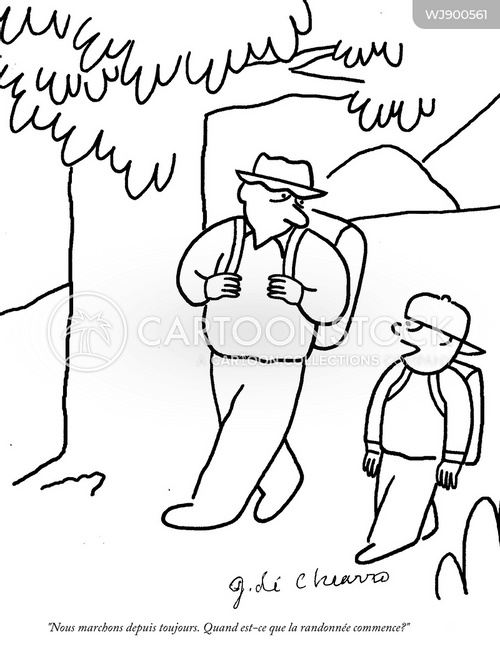 Dessins humoristique et caricaturés avec Balises De Sentiers