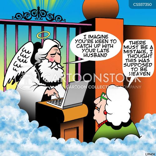 Divine Reception Cartoons and Comics - funny pictures from CartoonStock