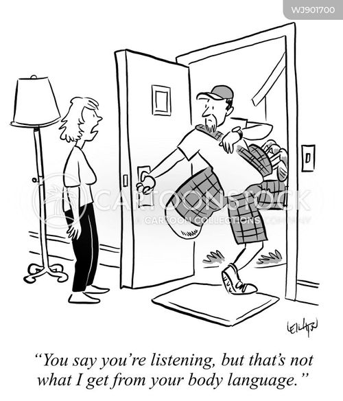 Body Language Cartoons and Comics - funny pictures from CartoonStock