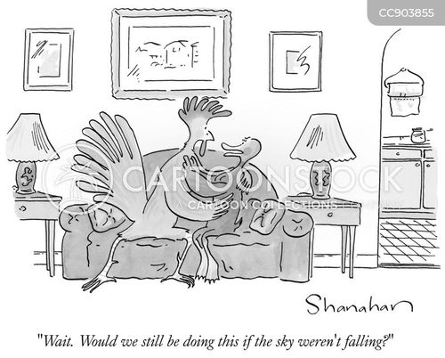 The Sky Is Falling Cartoons and Comics - funny pictures from CartoonStock