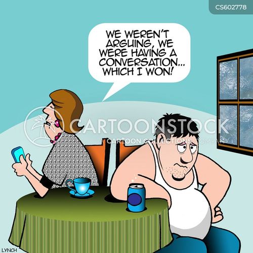 Arguing Cartoons and Comics - funny pictures from CartoonStock