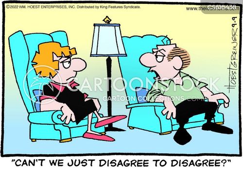 Disagree Cartoons and Comics - funny pictures from CartoonStock