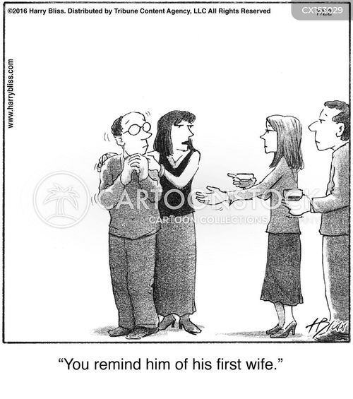 Remarriage Cartoons and Comics - funny pictures from CartoonStock