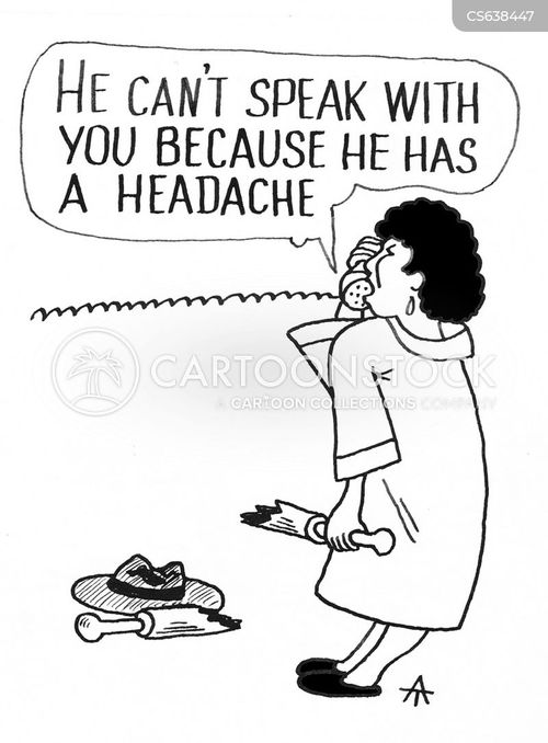 Has A Headache Cartoons and Comics - funny pictures from CartoonStock