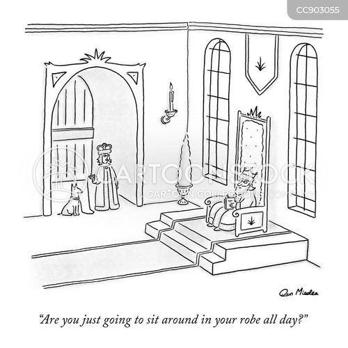 Royal Robes Cartoons and Comics - funny pictures from CartoonStock