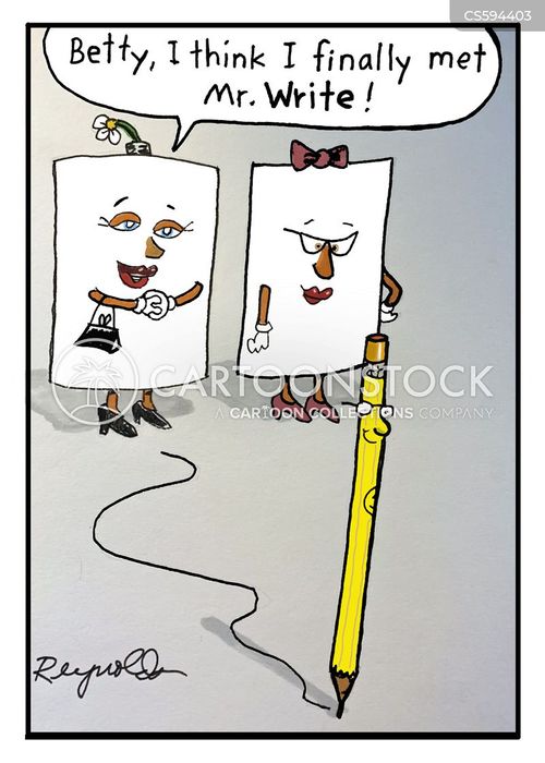 Writing Utensil Cartoons and Comics - funny pictures from CartoonStock