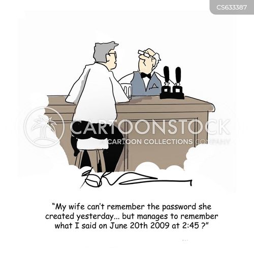 Password Recall Cartoons and Comics - funny pictures from CartoonStock